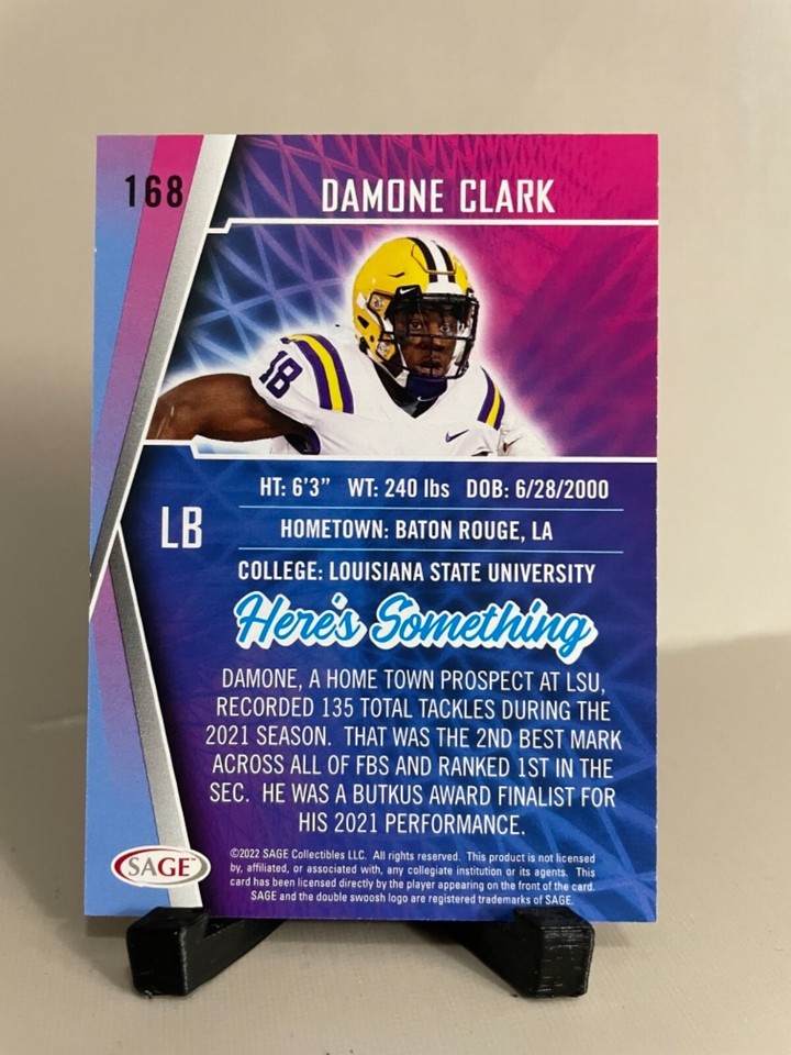 DOMONE CLARK 2022 SAGE HERE'S SOMETHING #168 DALLAS COWBOYS | eBay