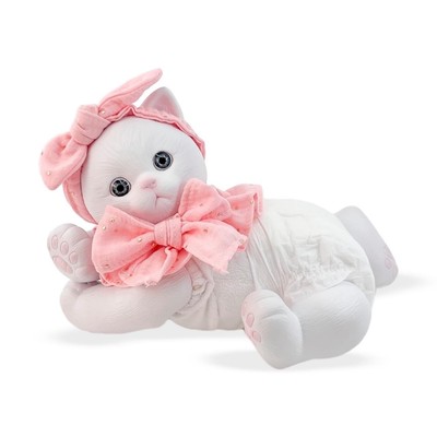 Fluffy Toy Berjuan Anireal White Cat 35 Cm Toy NEUF | eBay