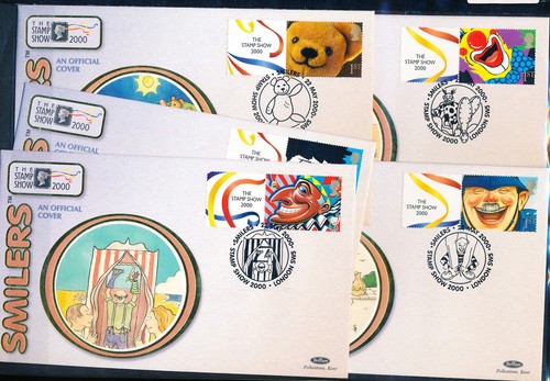 XE45878 Great Britain 2000 stamp expo smilers FDC's used | eBay