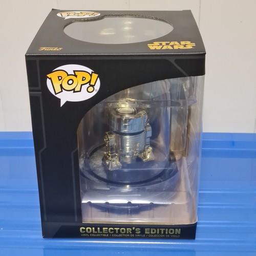R2 D2 Gold Chrome Collectors Edition Dome Funko Pop! Vinyl | eBay Australia
