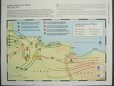 WW2 Segunda Guerra Mundial Mapa ~ Gazala & La Pérdida De Tobruk May-Jun ...