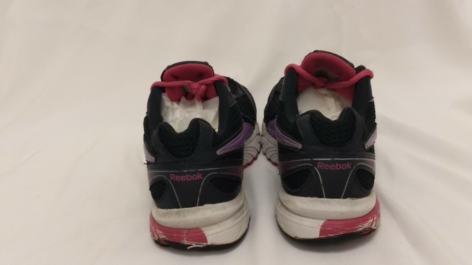 REEBOK RUNTONE BLACK PURPLE V48113 RUNNING TRAINER WOMENS 1AP501 SIZE 8 ...