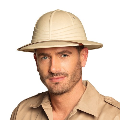 SAFARI ADVENTURER / BRITISH ARMY PITH HELMET KHAKI FANCY DRESS HATS ...