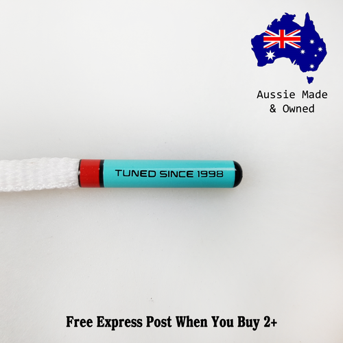 TN Laces Tuned Since 1998 Replacement 110cm White Max Plus Air Pair ...