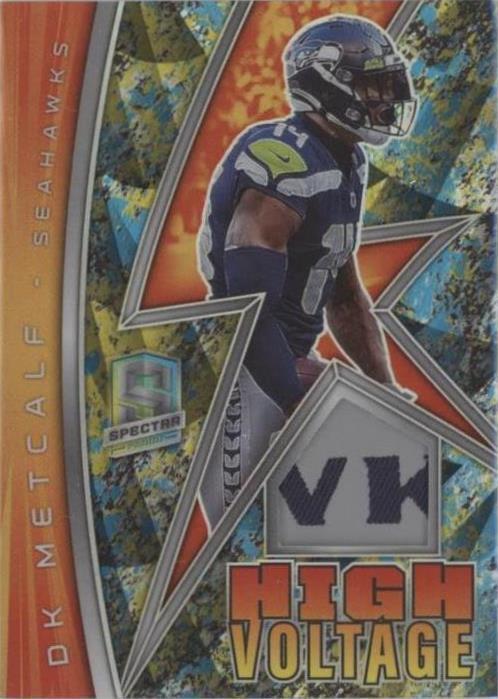 2022 Panini Spectra - High Voltage DK Metcalf #HV-DKM Neon Splatter ...