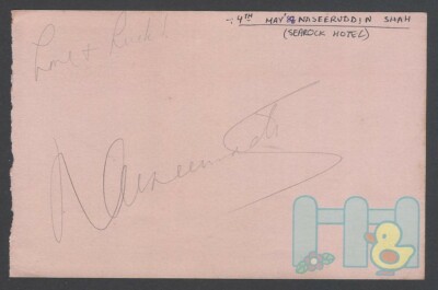 AOP Bollywood NASEERUDDIN SHAH autograph | eBay UK
