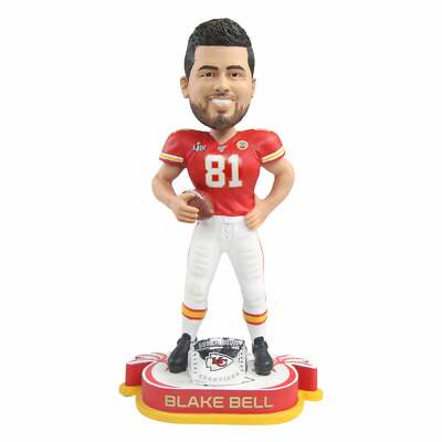 Blake Bell Kansas City Chiefs Super Bowl LIV Champions Bobblehead NFL ...