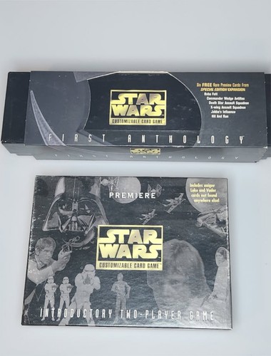 Star Wars CCG Premiere Intro box set and First Anthology box set. Open ...