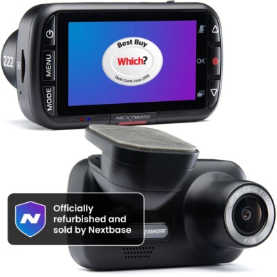 Nextbase 222G GPS Car Dash Cam - 1080p/30fps HD 140° Recording Car ...