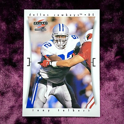 Tony Tolbert 1997 Score Football MINT UTEP Paydirt Legends Dallas ...