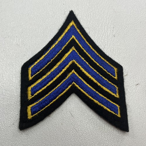 Blue & Gold SERGEANT STRIPES RANK CHEVRON Patch (Police) B046 | eBay