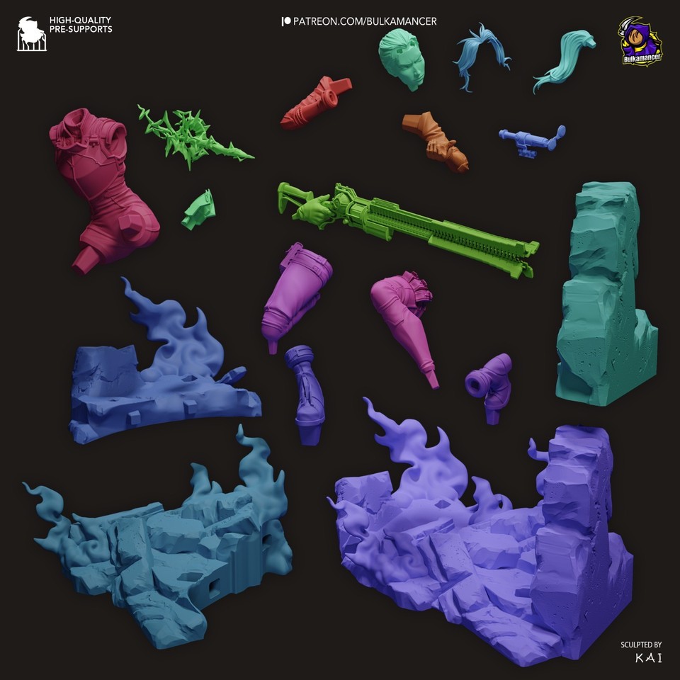 Caitlyn - Arcane FAN ART Figure Statue 3d Print Model Kit Unpainted | eBay