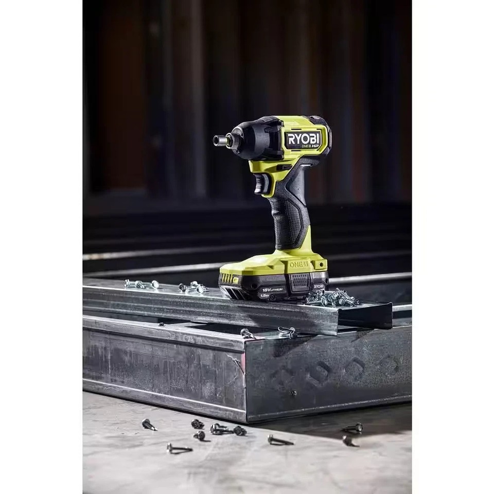 RYOBI Compact Impact Driver 1/4" 18V Lithium-Ion Brushless Cordless ...