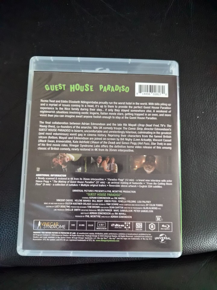 NEW - Guest House Paradiso Blu-ray 1999 [Vinegar Syndrome] Rik Mayall ...