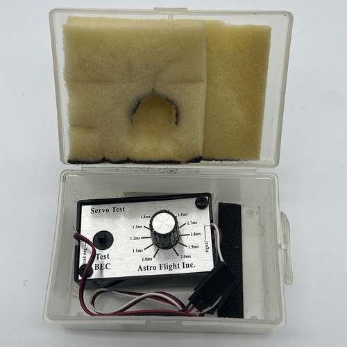 Astro Flight Servo Tester RC Radio Controlled Car Plane Boat Vintage | eBay
