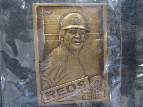 1985 Topps PETE ROSE BRONZE MINI CARD Cincinnati Reds | eBay