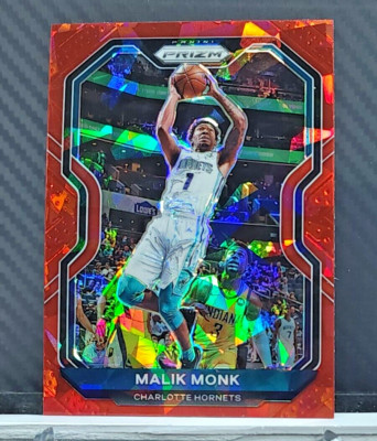 Malik Monk 2020-21 Prizm RED CRACKED ICE SP #15 - Hornets | eBay