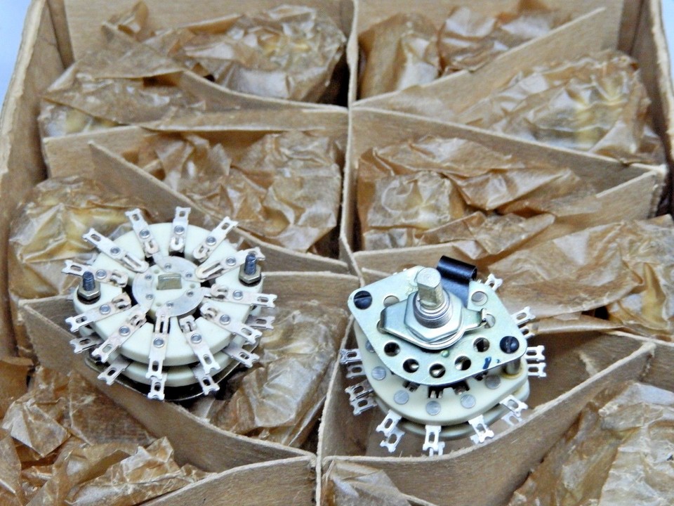 Ceramic Rotary Switch 6 Pole 3 Pos. SILVER PLATED CONTACTS Unshorting ...