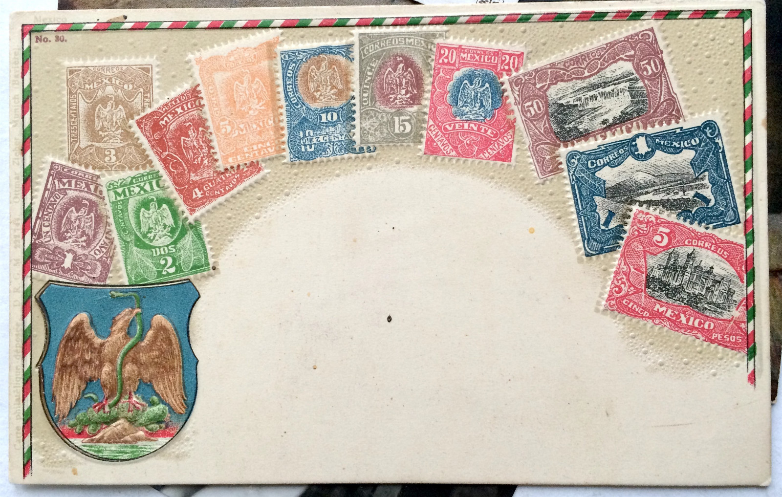 Stamps, Coat of Arms, MEXICO Post Card PRE 1908 EPHEMERA | eBay