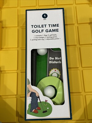 Toilet Golf Game Potty Putter Toilet Time Golf Game Mini Golf | eBay