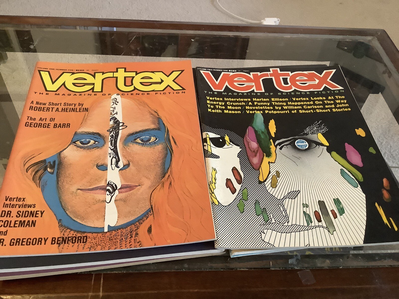 Vertex Magazine Of Science Fiction Lot Set Of 6 Robert Heinlein Philip ...