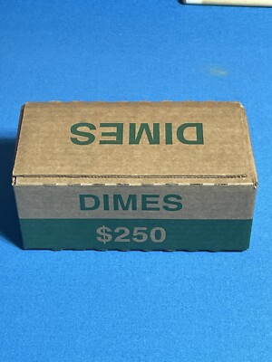 SEALED Box Of Dimes, $250 Face Value ~ Unsearched, Unopened. | eBay