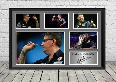 Gary Anderson Signed Photo Print Poster Autographed Darts Memorabilia ...