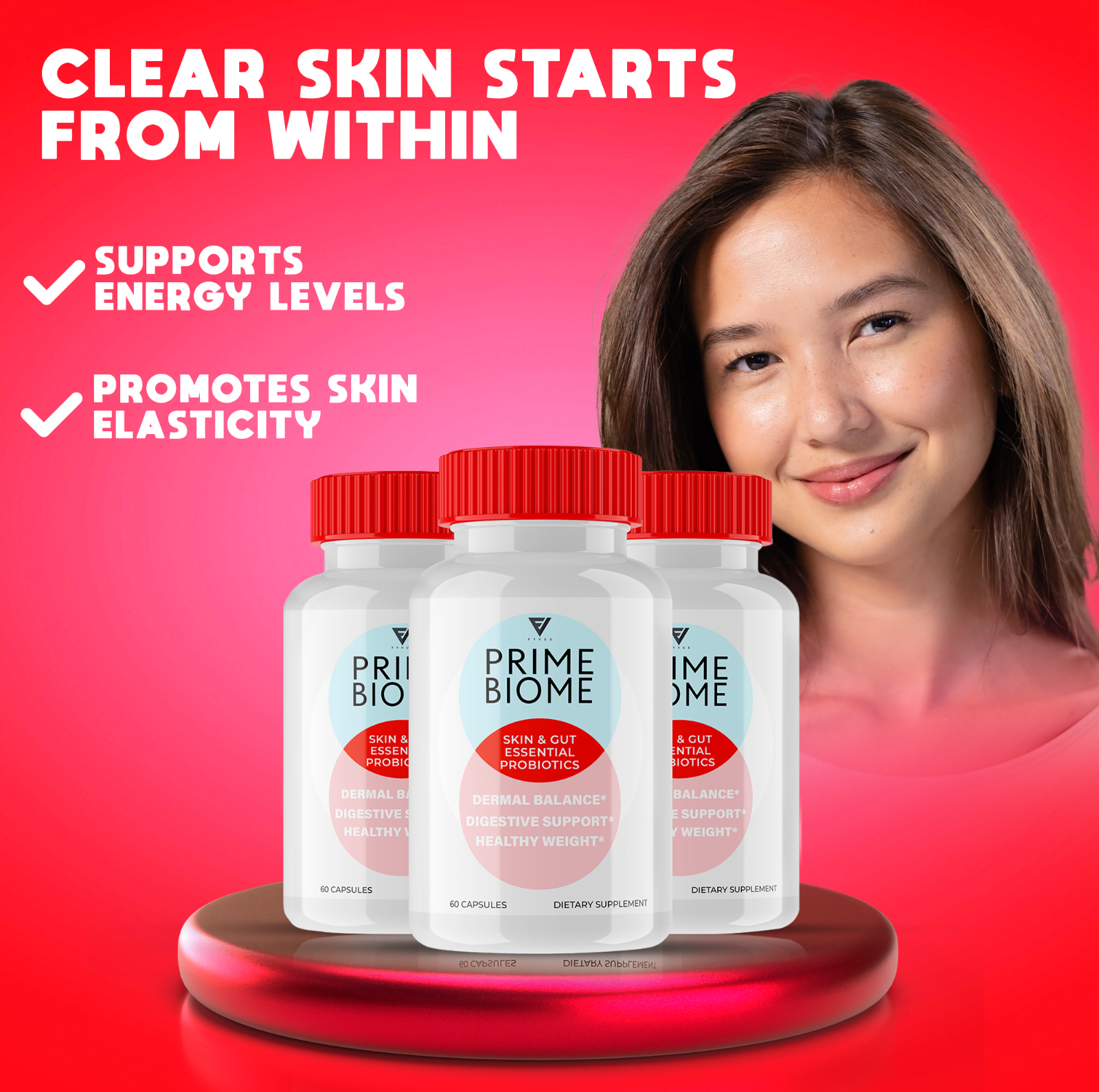 Prime Biome Probiotic Supplement PrimeBiome Capsules (60 Capsules) | eBay