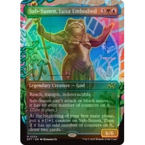 Foil Sab-sunen, Luxa Embodied (borderless) M/NM Magic MTG Aetherdrift ...