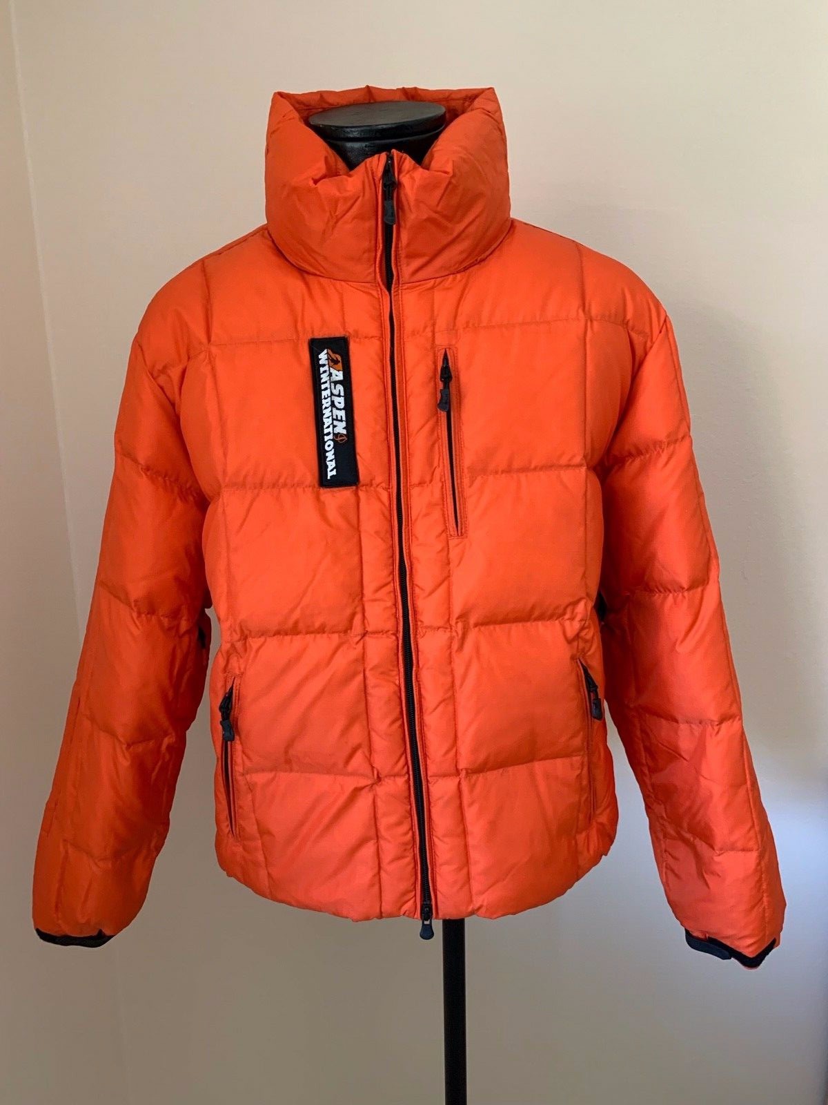 RALPH LAUREN RLX Aspen Winter Down Water Resistant Ski Orange Jacket ...