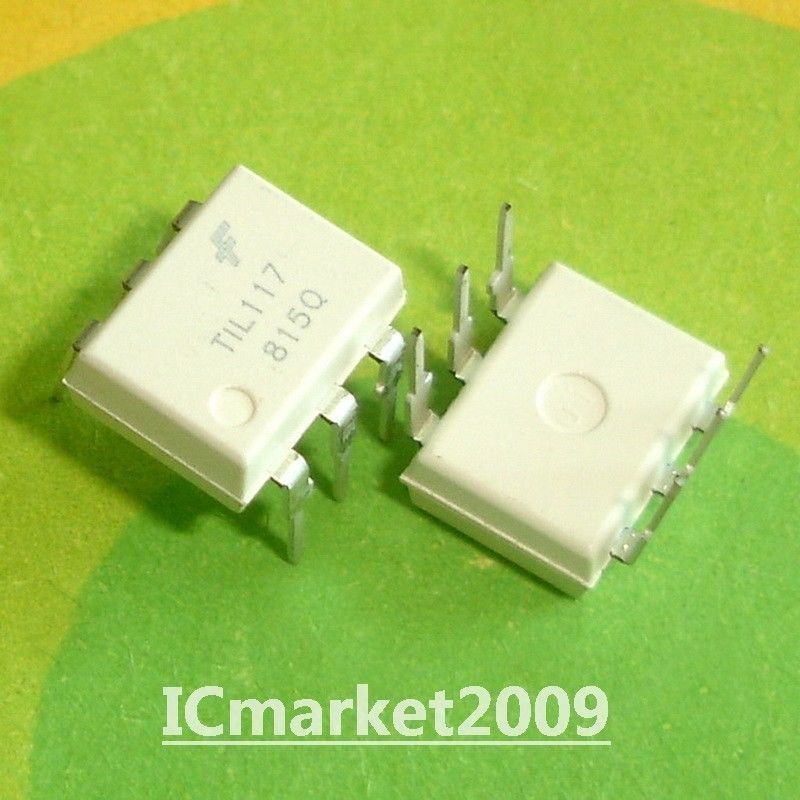 10 PCS TIL117 DIP-6 6 Pin Phototransistor Photocoupler Chip IC | eBay