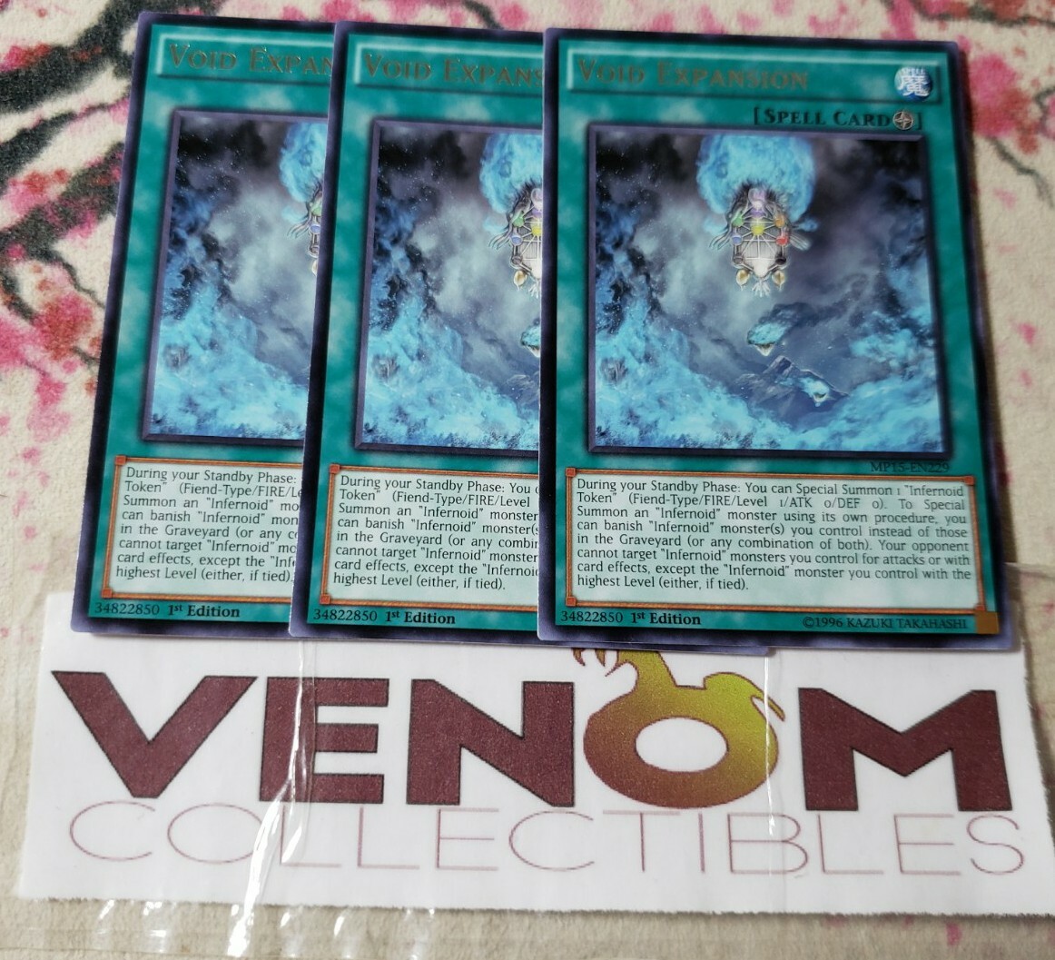 3x (M/NM) - Void Expansion - MP15-EN229 - Rare - 1st Edition YuGiOh | eBay