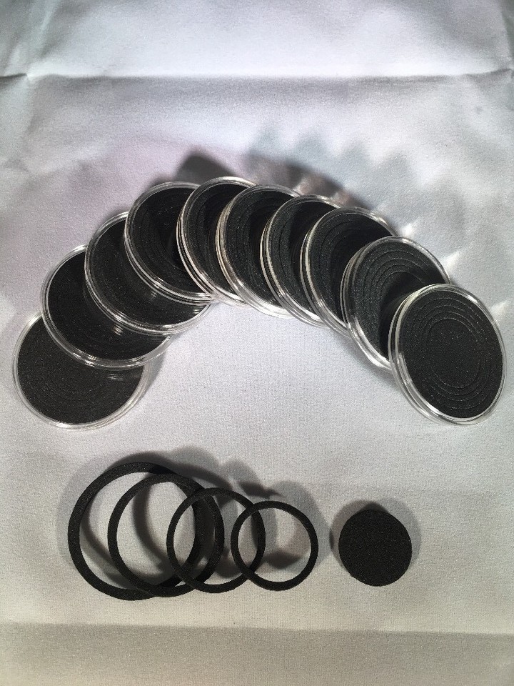 10 40mm Coin Capsules Inserts 35mm 30mm 26mm 22mm 14mm Acrylic | eBay UK