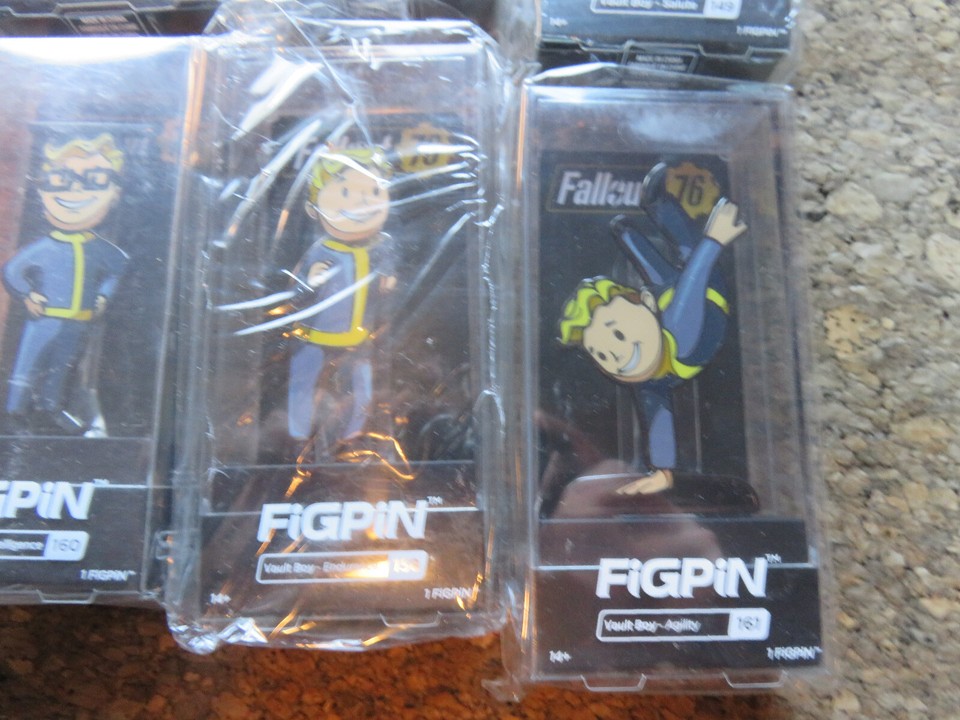 Fallout Limited Edition SPECIAL Fig Pin set AND rare Salute - Brand New ...