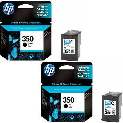 HP 350 Original Black Printer Ink Cartridge CB335EE 1 Unit | eBay