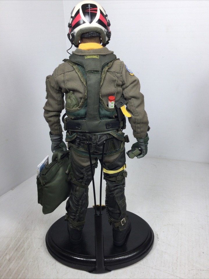 1/6 US NAVY F-14 VF-154 "TOP GUN" MODERN FIGHTER PILOT + STAND DID ...