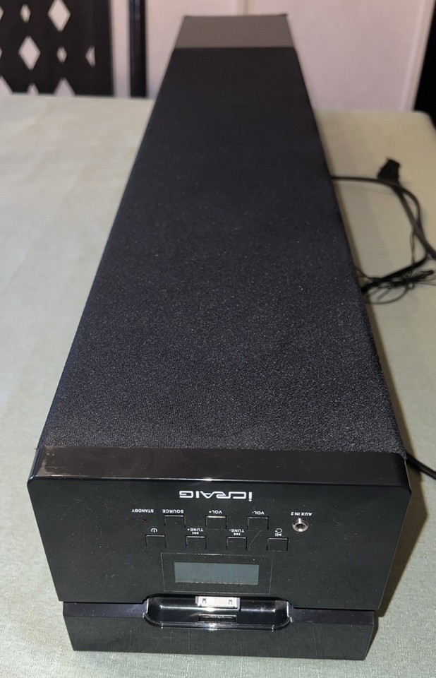 Icraig Stereo Tower Speaker Single CHT907 Docking iPhone/iPod Comes ...