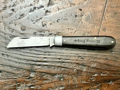 Vintage Schrade Walden “K-ting Rope” 175 Pocket Knife. Wood Scales. | eBay