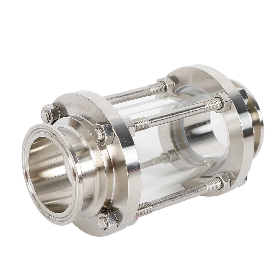 Flow Tri Clamp in-Line Sight Glass with Flow Sanitary Straight 2'' W ...