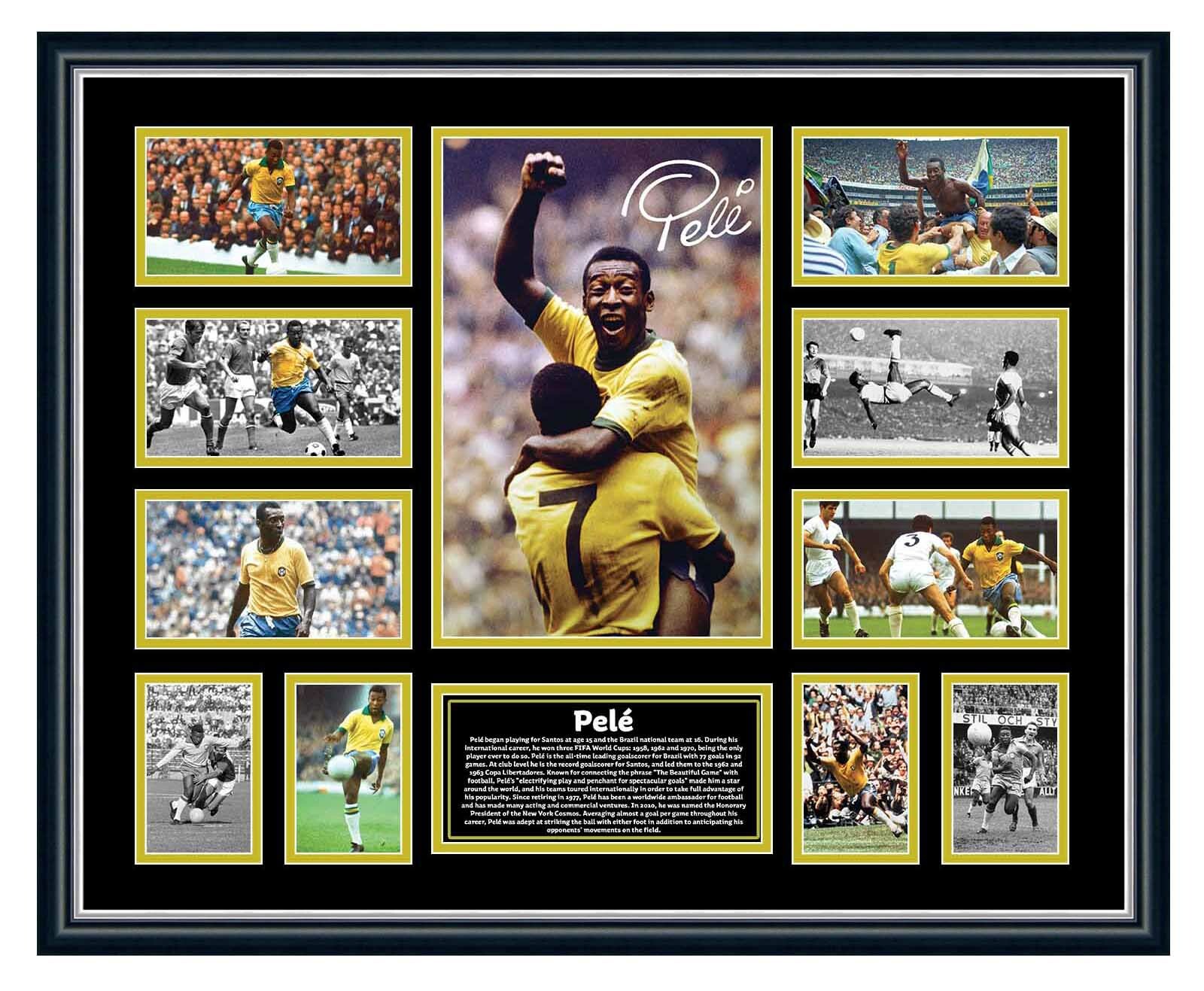 PELE BRAZIL SIGNED POSTER LIMITED EDITION FRAMED MEMORABILIA | eBay ...