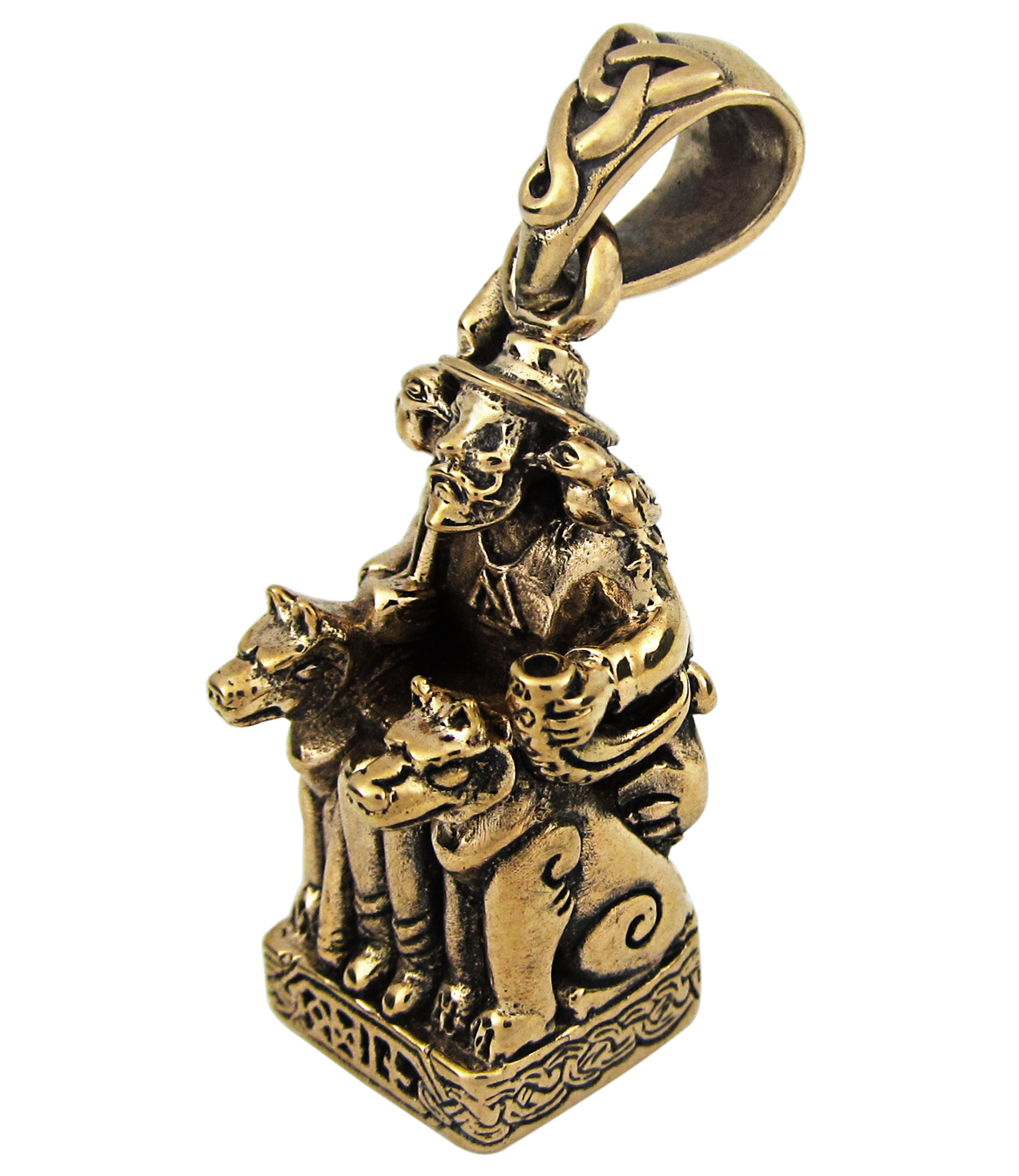 Bronze Odin the All Father Pendant Dryad Design Asatru Norse Runes ...