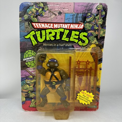 1988 TMNT Donatello Pop Up Mutant Display 10 Back UNPUNCHED Playmates ...