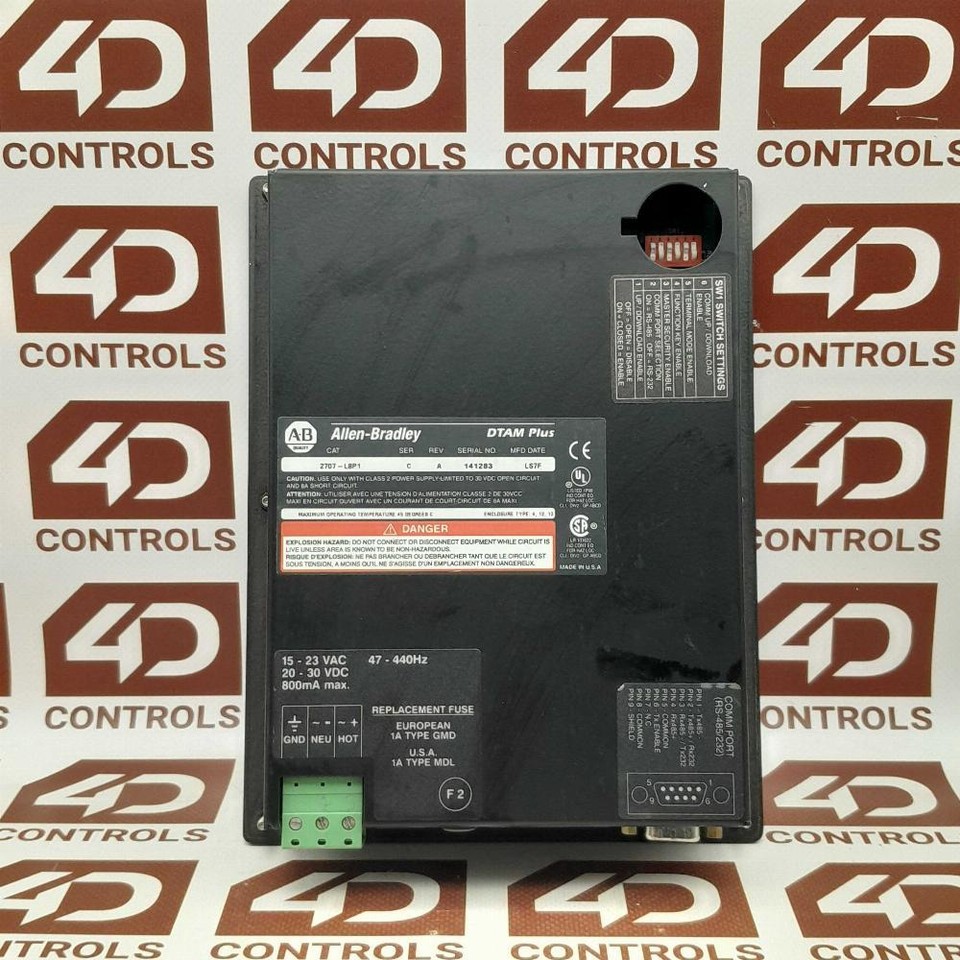2707-L8P1 | Allen Bradley | HMI DTAM Plus 4 Line LCD, Used, Ser C | eBay