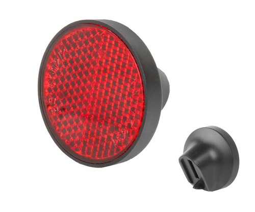 1x BIKE REFLECTOR ROUNG MUDGUARD RED DIAMETER 40MM LIGHT VINTAGE ...