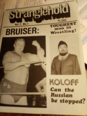 Wrestling program 1978 stranglhold NWA sheik farhat Gino Hernandez ...