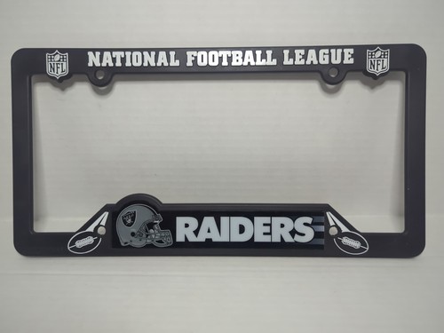 Las Vegas Raiders National Football League License Plate Frame Plastic ...
