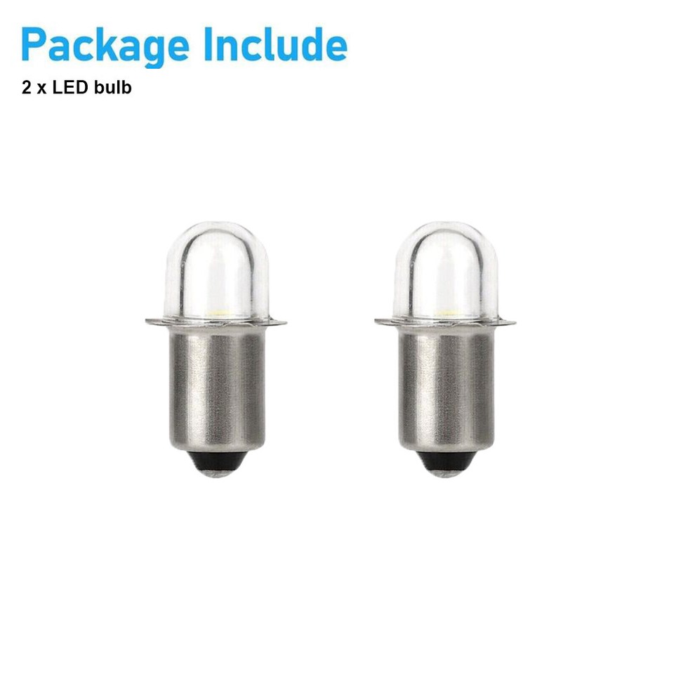 (2) 18 VOLT LED Flashlight Replacement Xenon Bulb / 18v for RYOBI ONE+ ...