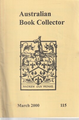 THE AUSTRALIAN BOOK COLLECTOR MAGAZINE , MARCH 2000 | eBay