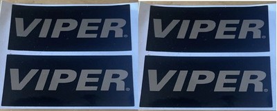 (4) Viper Warning Stickers Car Alarm Security System Decals | eBay