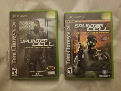 Splinter Cell Stealth Action Redefined And Pandora Tomorrow XBOX 2 Game Lot | eBay